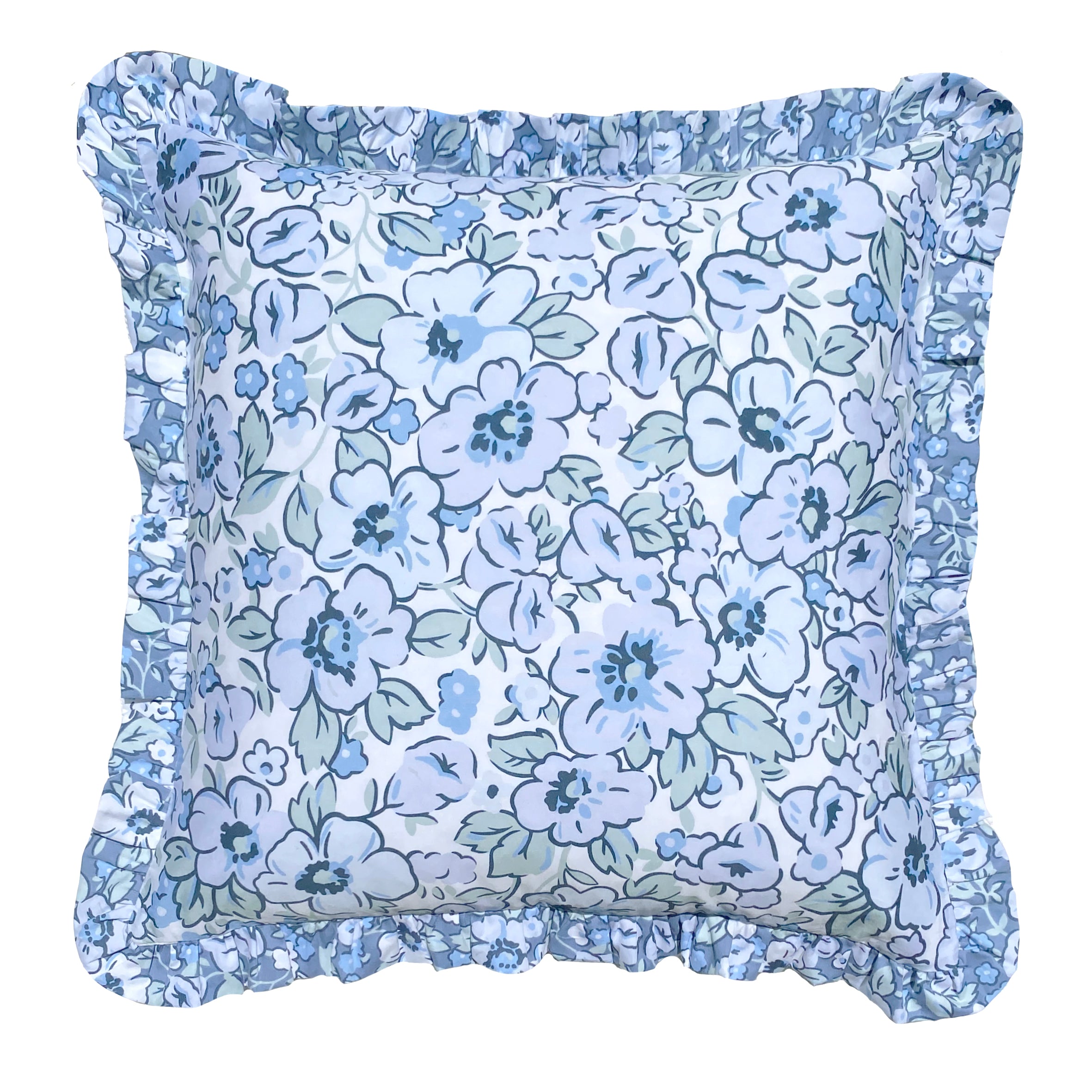 Libby Blue Cushion by Laura Ashley | Planet Linen