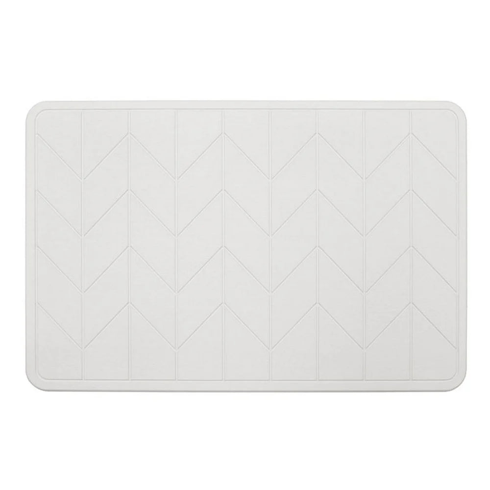 Dri Stone Bath Mat 39x60cm Natural White | Planet Linen