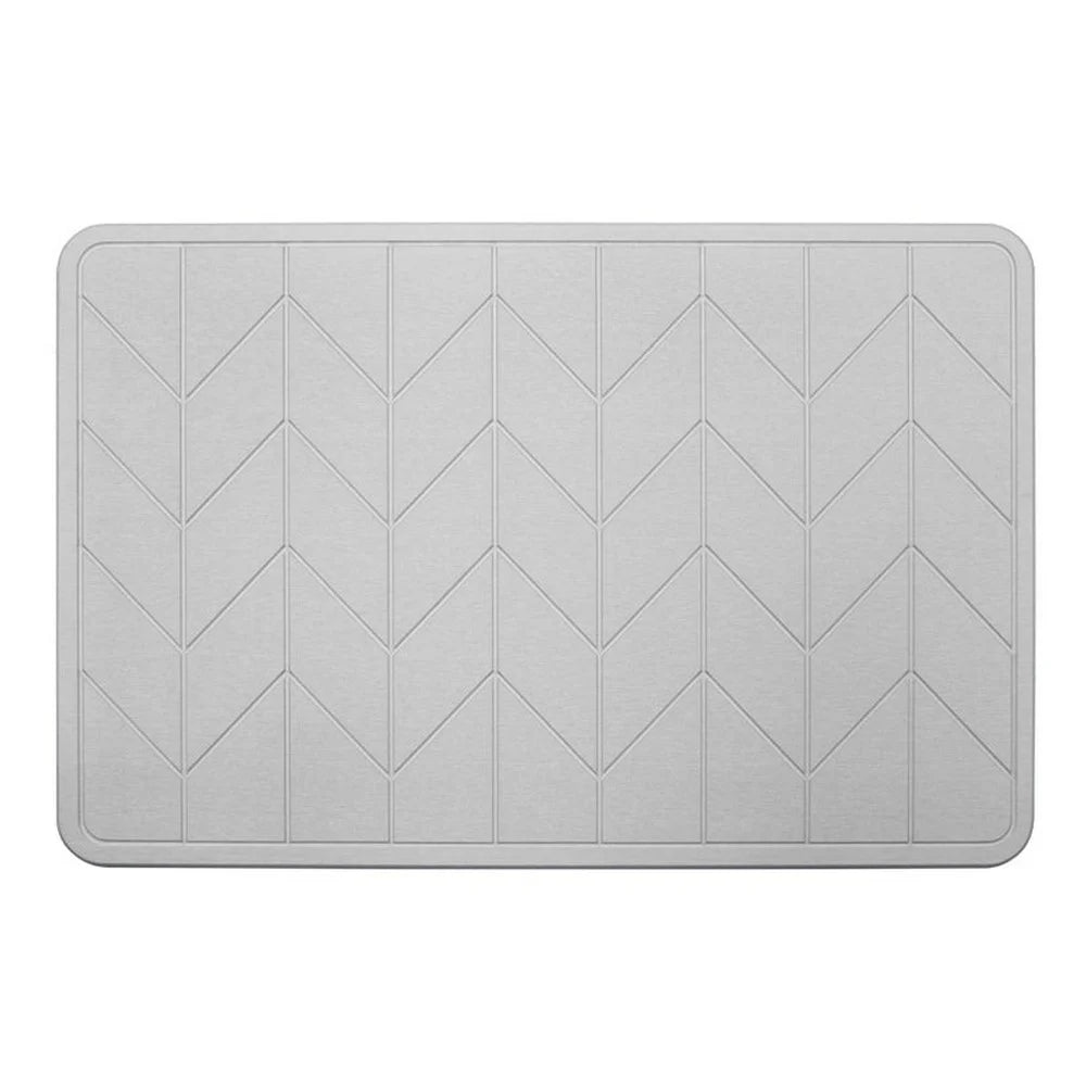 Dri Stone Bath Mat Light Grey | Planet Linen