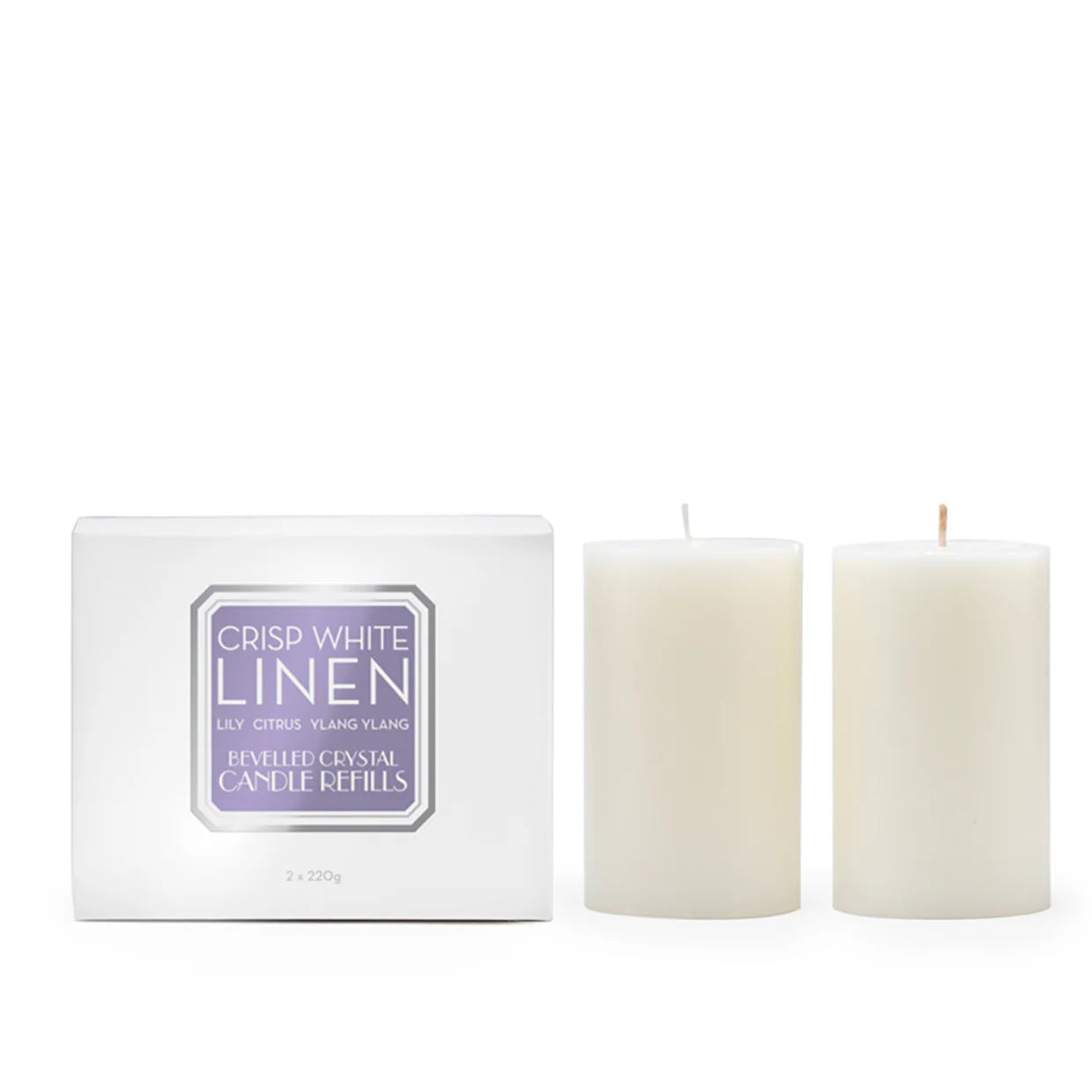 Crisp White Linen 220g Candle Refill by Abode Aroma | Planet Linen