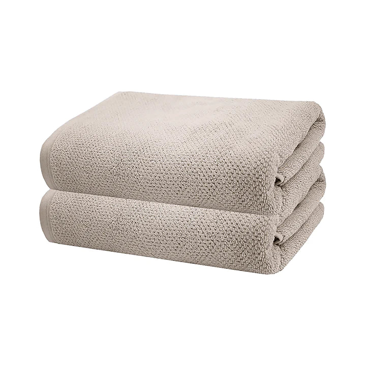 Angove Bath Sheet 2 Pack PEBBLE by Bambury | Planet Linen