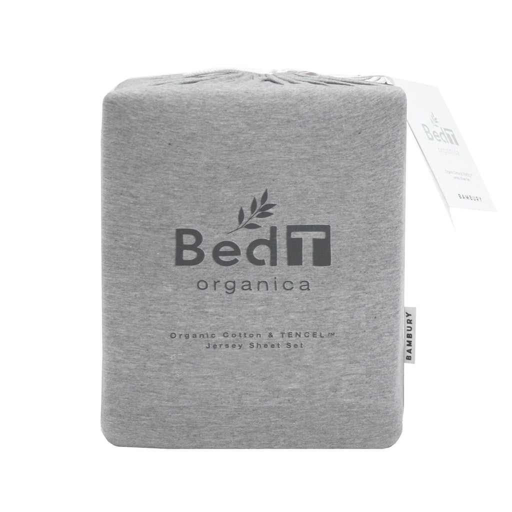 BedT Organica Sheet Set - Charcoal by Bambury | Planet Linen