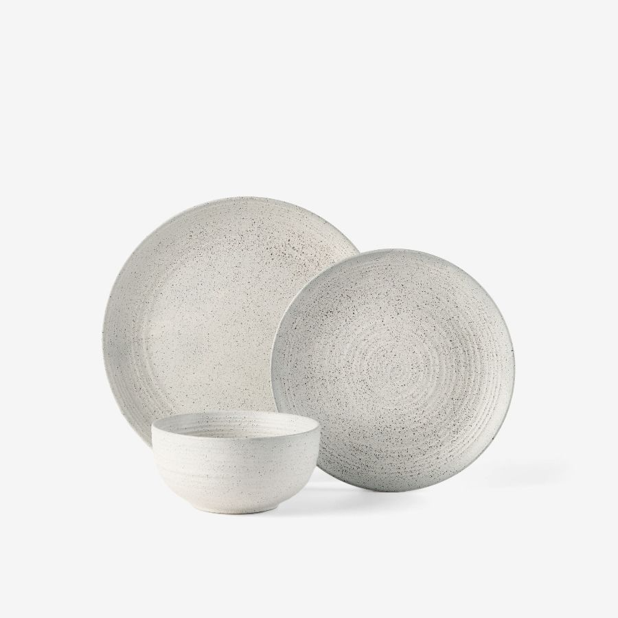 Jamie Stone 12-Piece Dinner Set by Hottie | Planet Linen