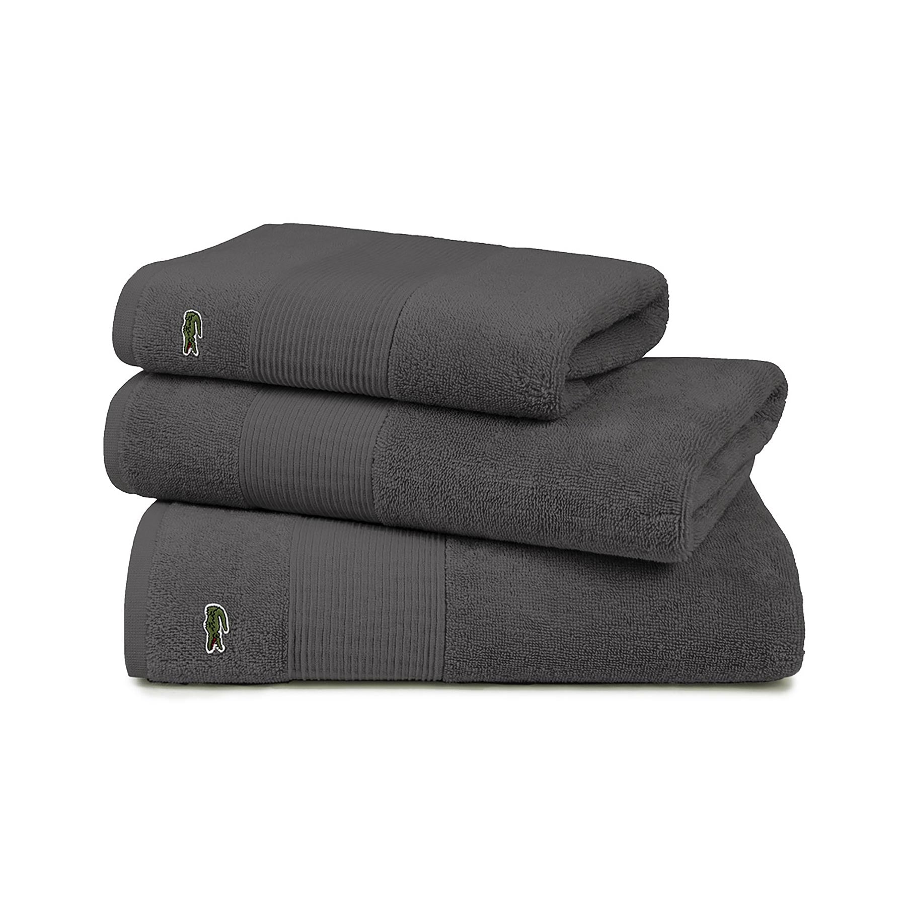 LLECROCO Bitume 600gsm Bath Towel by Lacoste | Planet Linen
