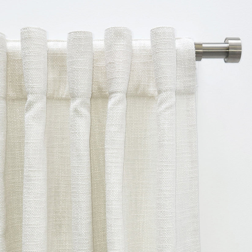 Owen Extendable Curtain Rod Set 140 - 360cm Satin Silver | Planet Linen