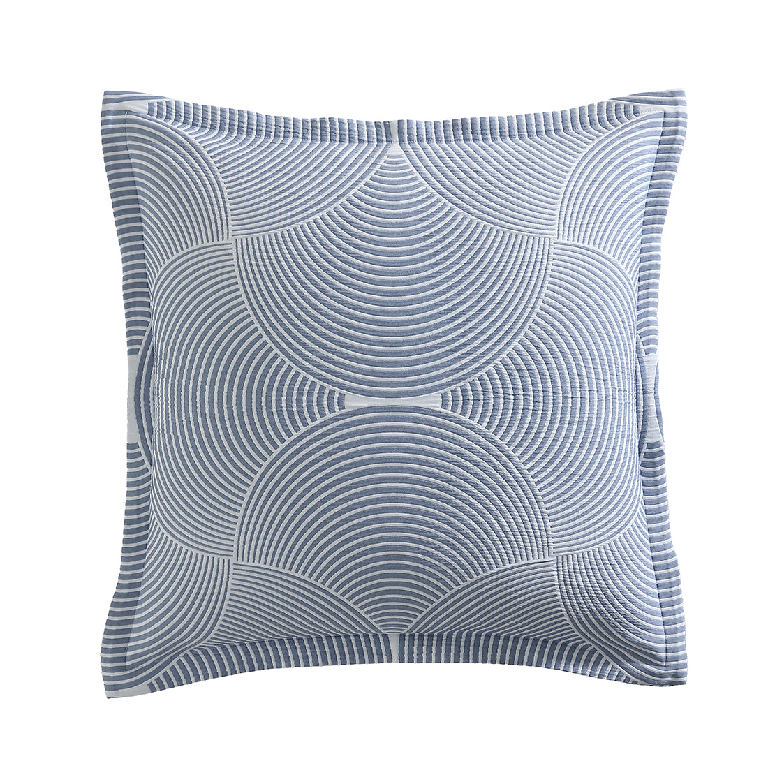 Arlo Slate European Pillowcase by Logan and Mason Platinum | Planet Linen