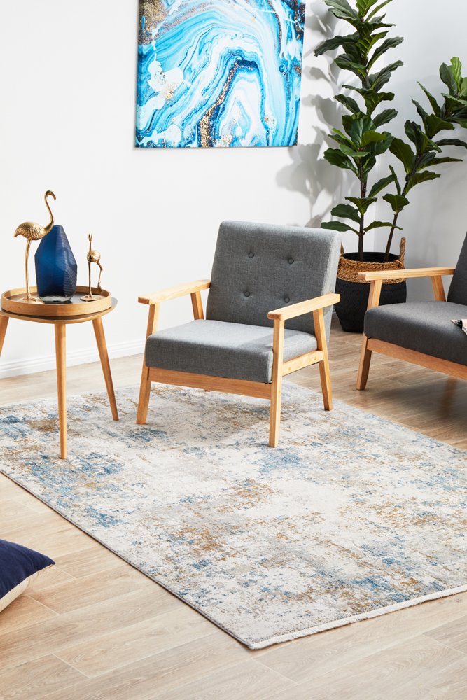 Reflections 108 Rug (Sky) by Rug Culture | Planet Linen