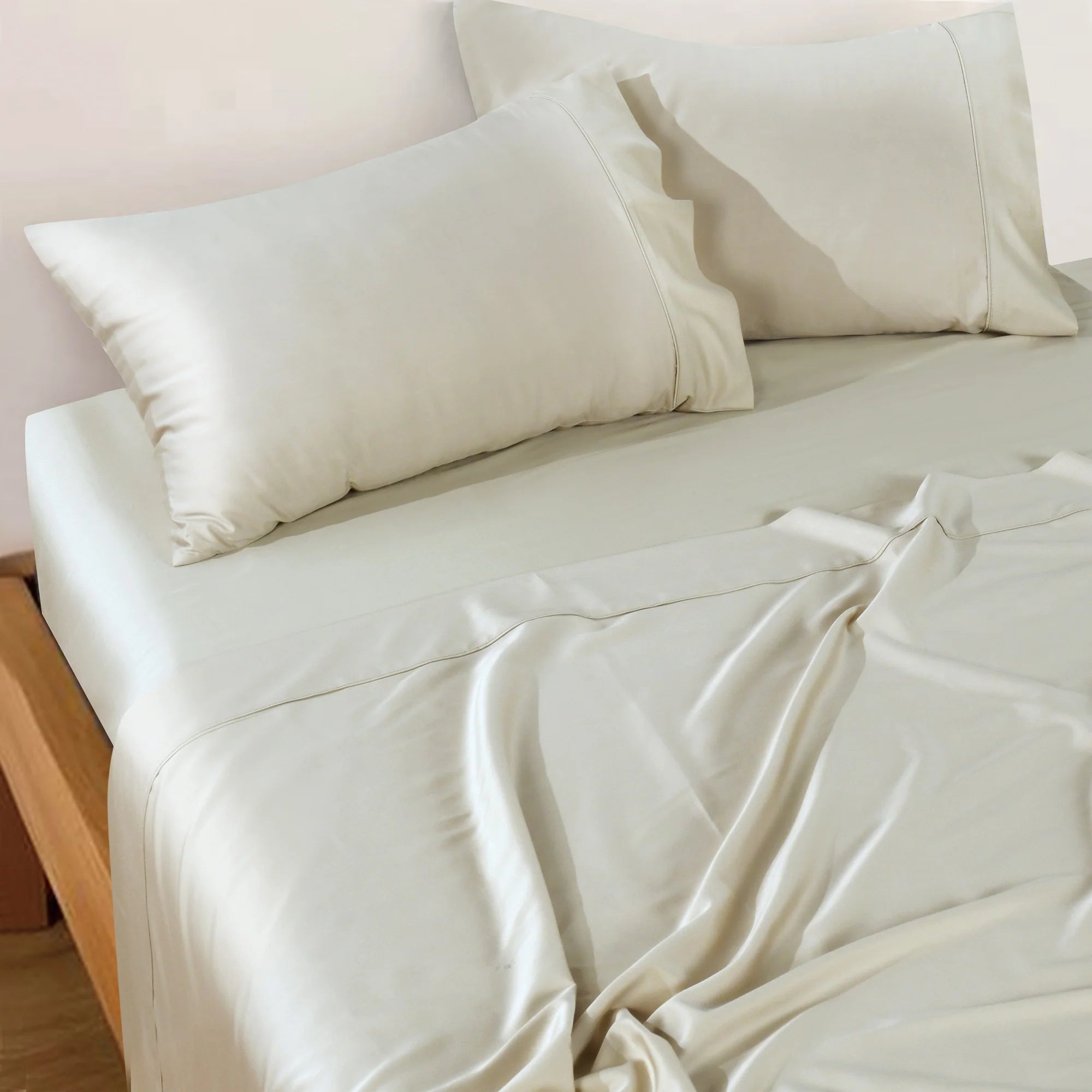 Rosebank 500tc Bamboo/Cotton Sateen Mega Sheet Sets SAND by Bianca ...