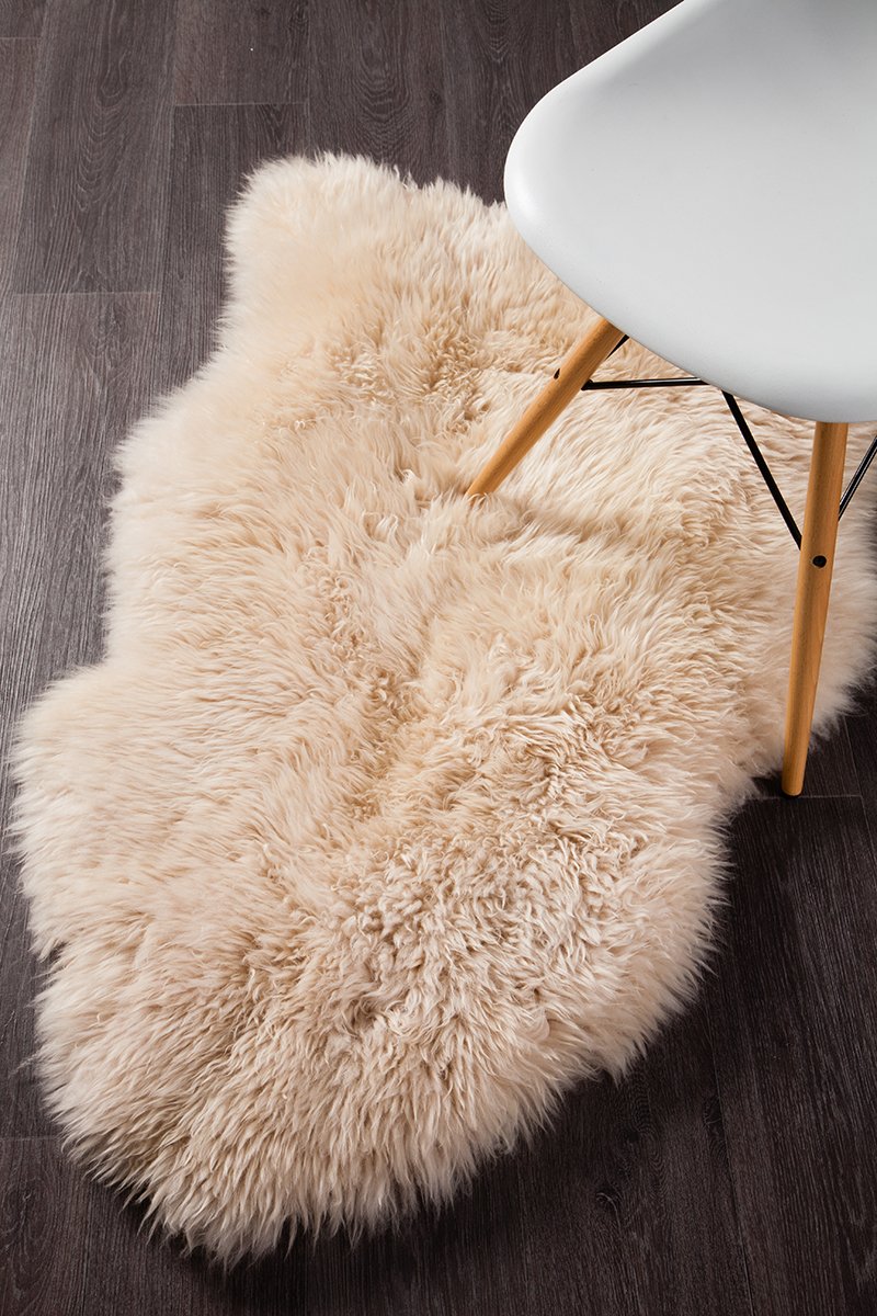 Natural New Zealand Sheep Skin Rug (Champagne) by Rug Culture | Planet ...