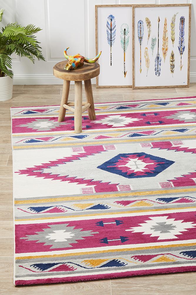 Zanzibar 761 Rug (Crimson) by Rug Culture | Planet Linen