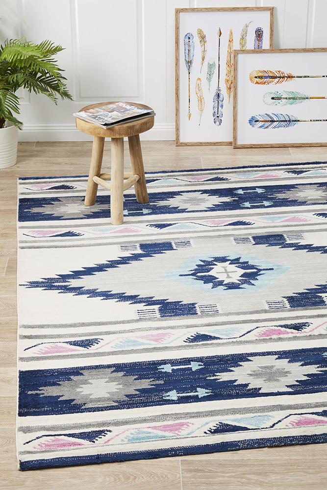 Zanzibar 761 Rug (Navy) by Rug Culture | Planet Linen