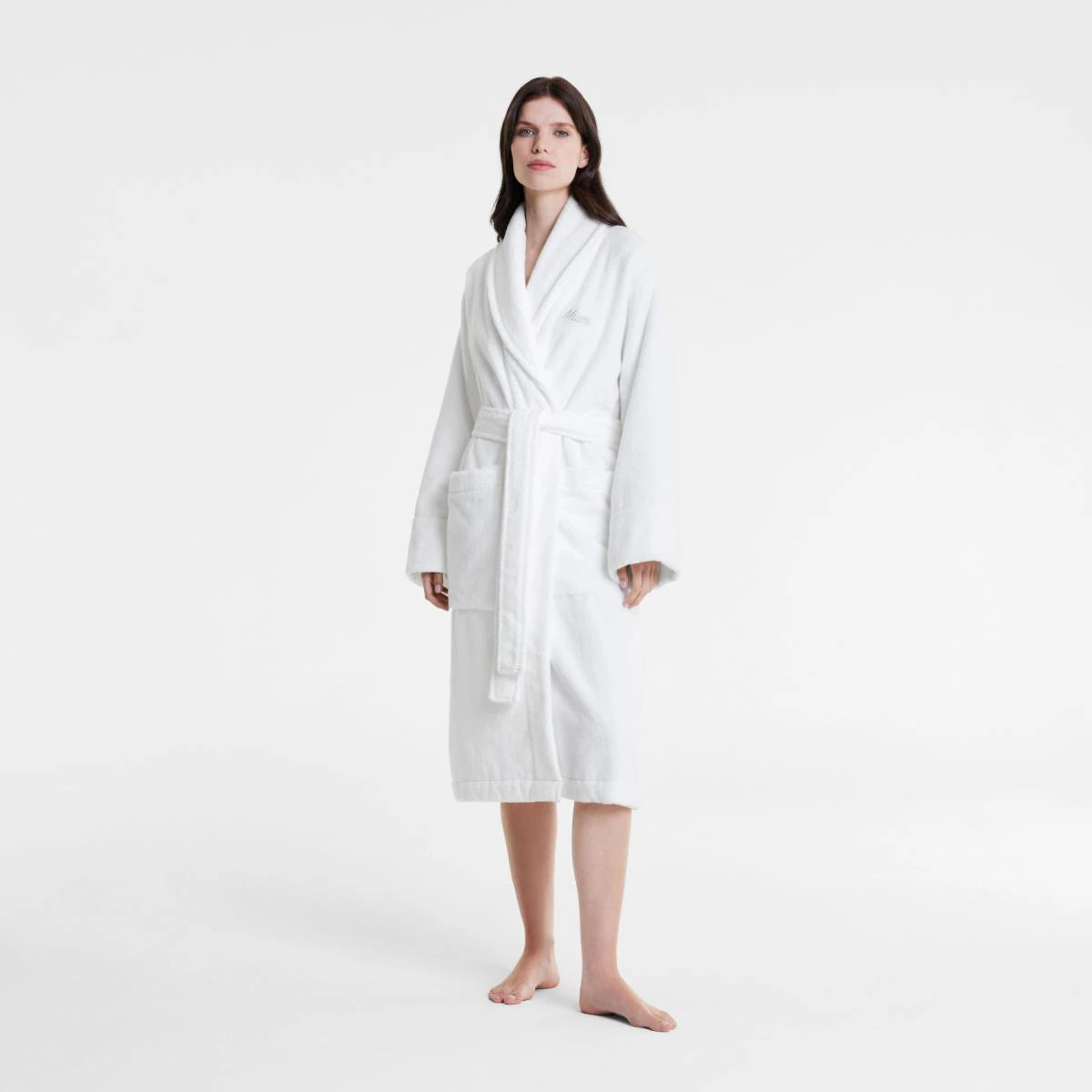 AVEN Australian Cotton MUM Bath Robe WHITE by Sheridan | Planet Linen