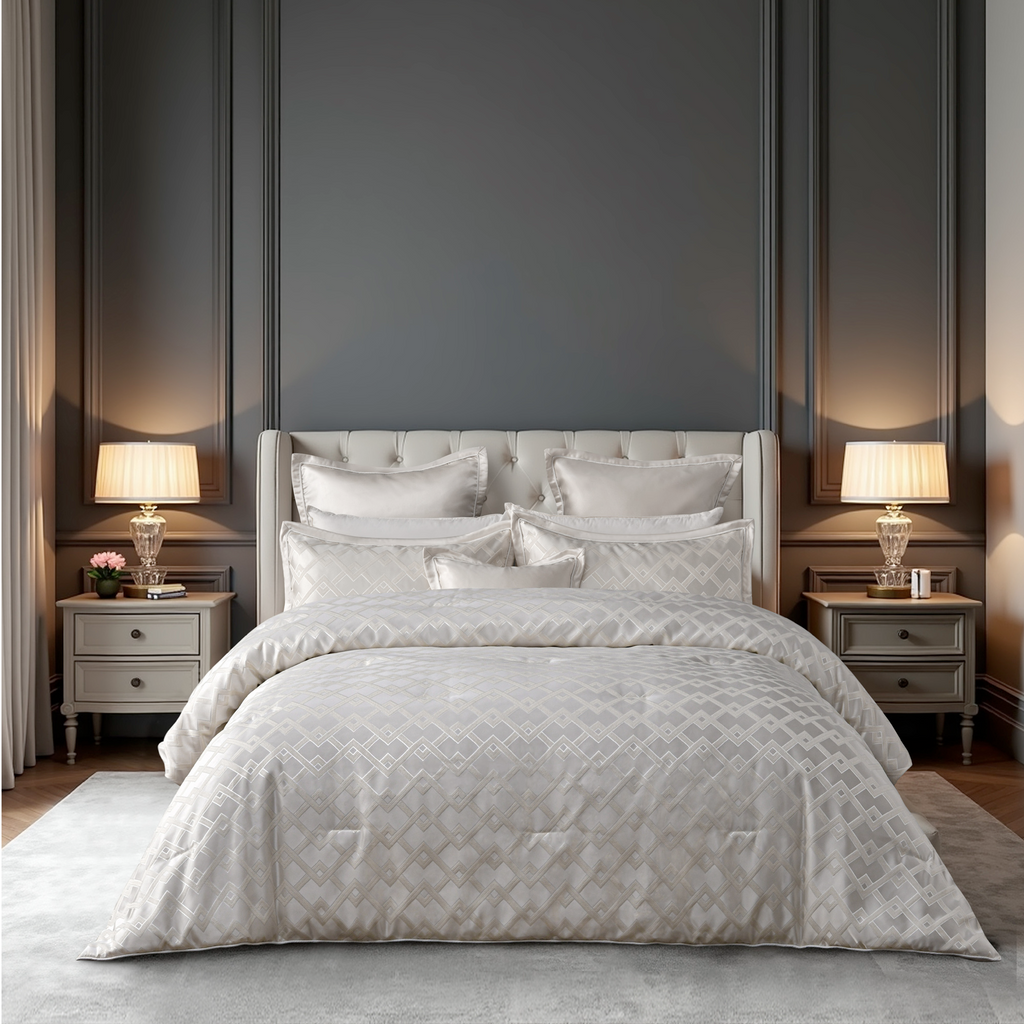 Firenze Pearl 6-Piece Comforter Set By Bianca | Planet Linen