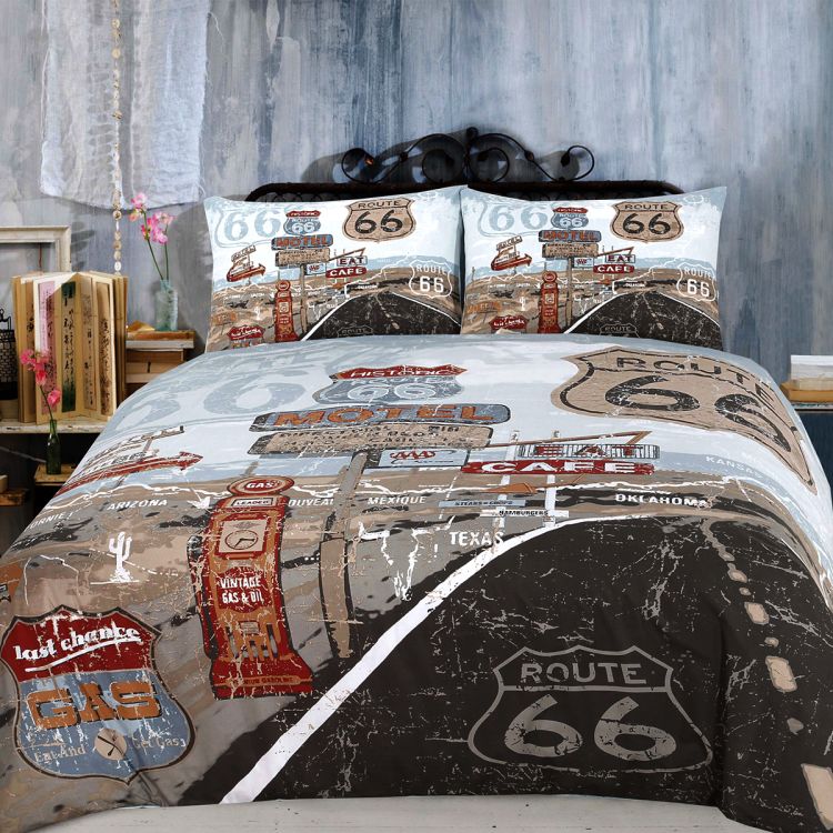 Route 66 Quilt Cover Set by Ardor | Planet Linen