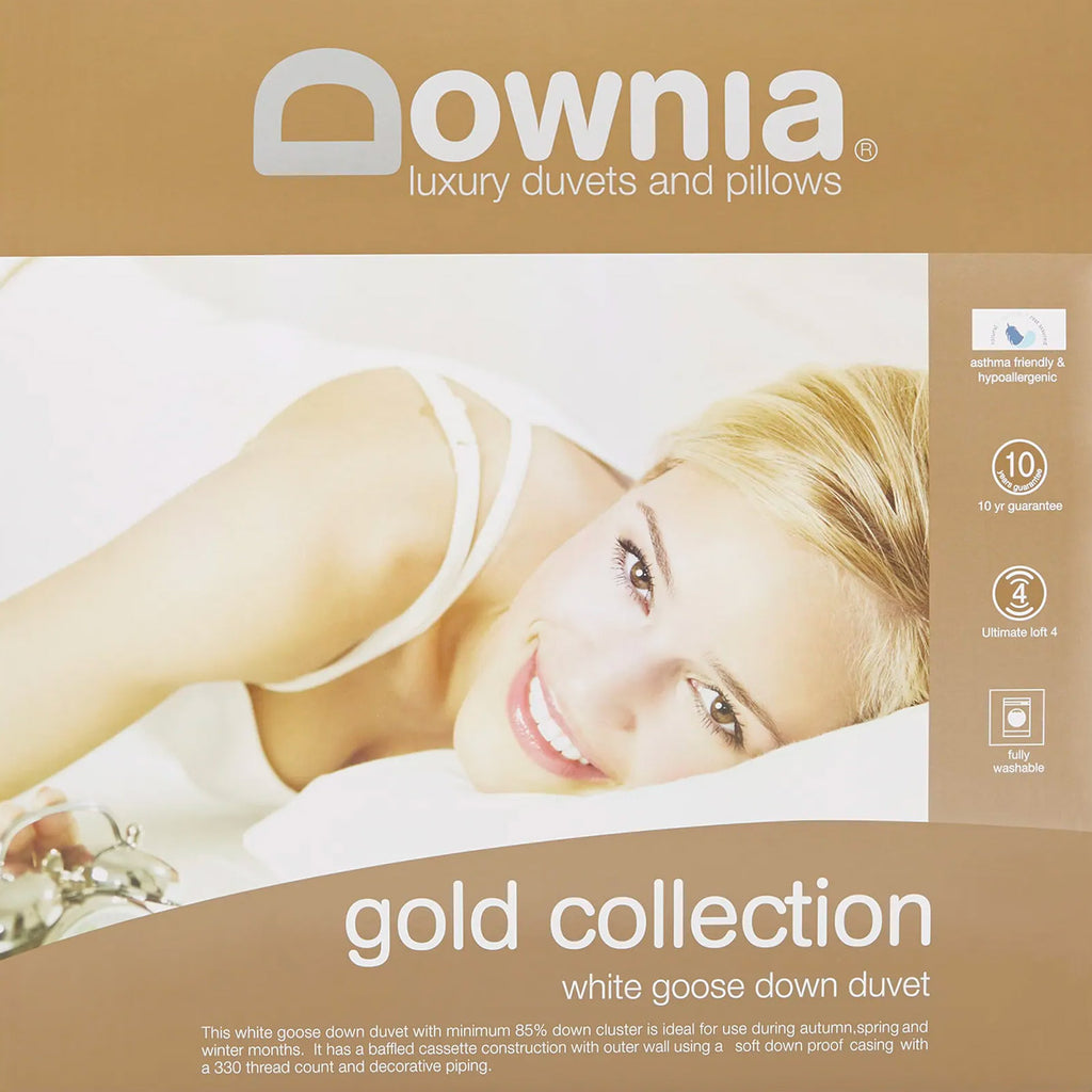 Downia Gold Quilt | Gold White Goose Down Quilts – Planet Linen