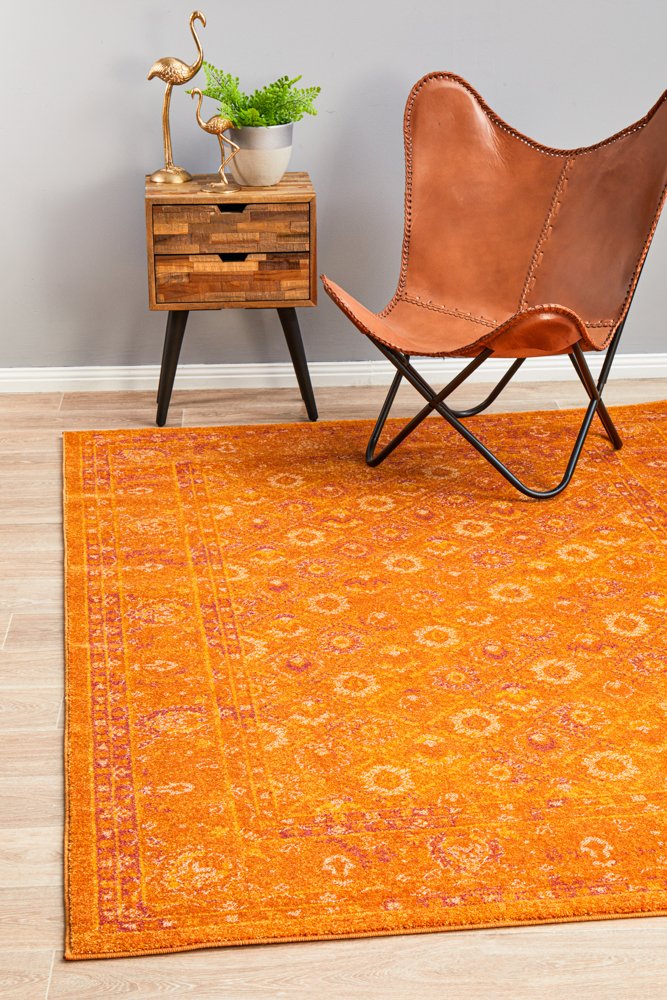 Radiance 444 Rug (Burnt Orange) by Rug Culture | Planet Linen