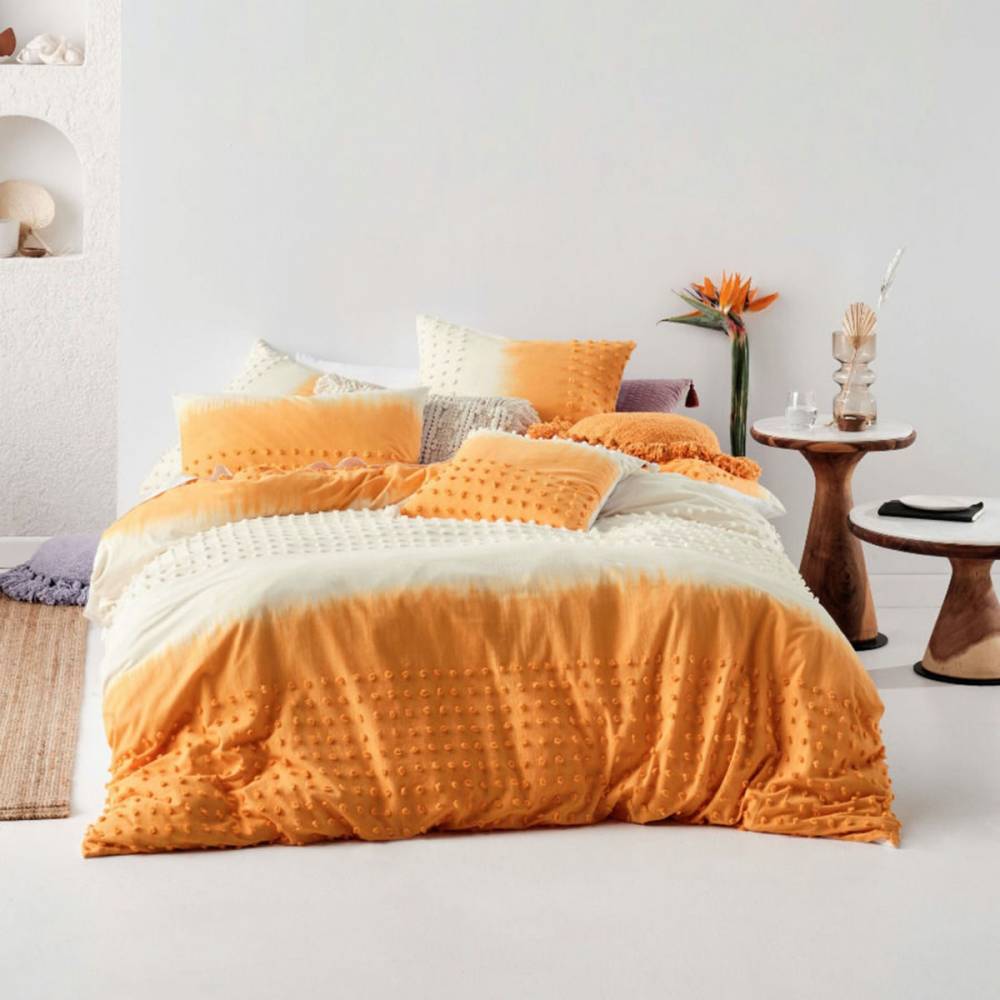 Basque Marigold Quilt Cover Set by Linen House | Planet Linen