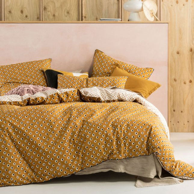 Cleopatra Chai Quilt Cover Set by Linen House | Planet Linen