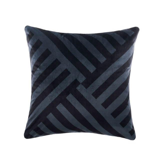 Phoenix 48 x 48cm Cushion Slate by Linen House | Planet Linen