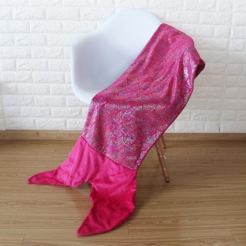 Mermaid Hot Pink Tail Throw by Jiggle and Giggle – Planet Linen