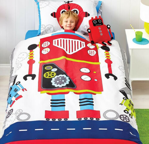 Robot Bob Quilt Cover Set by Cubby House Kids – Planet Linen