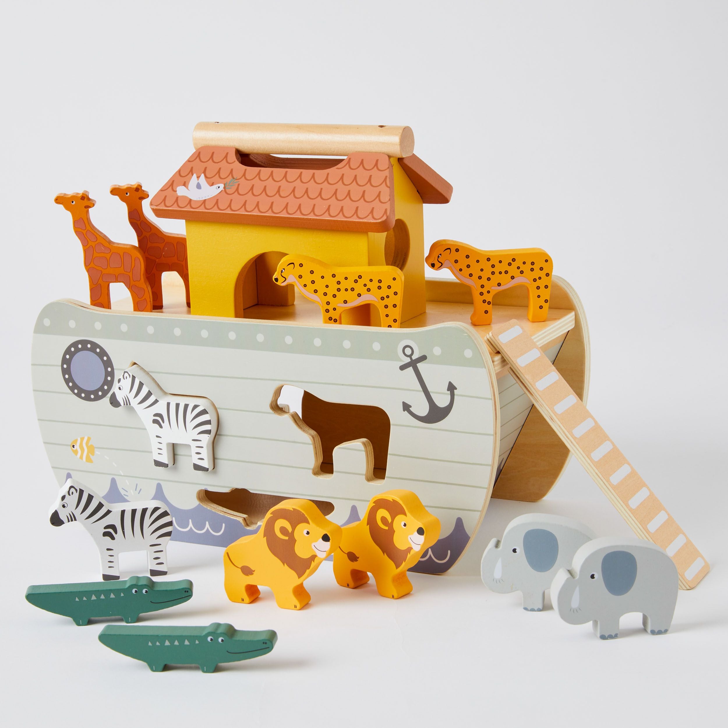 Noah's Ark Shape Sorter by Zookabee | Planet Linen
